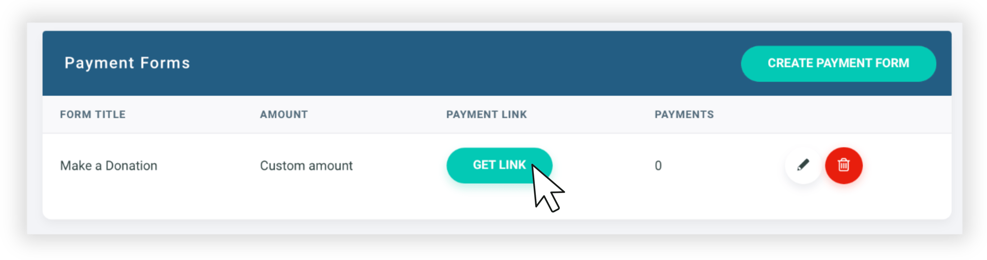 Payment Forms (Donations & Tips)