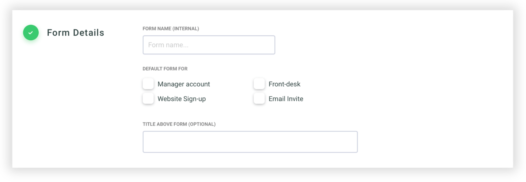 Managing and Creating Member Sign-up Forms